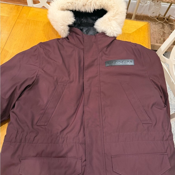 Coach | Jackets & Coats | Coach Mens 3 In Dark Red Parka Jacket With ...